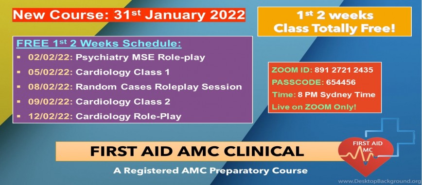 First Aid of AMC MCQ & Clinical | Home