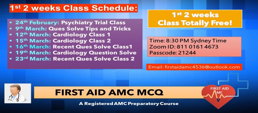 First Aid of AMC MCQ & Clinical | Home